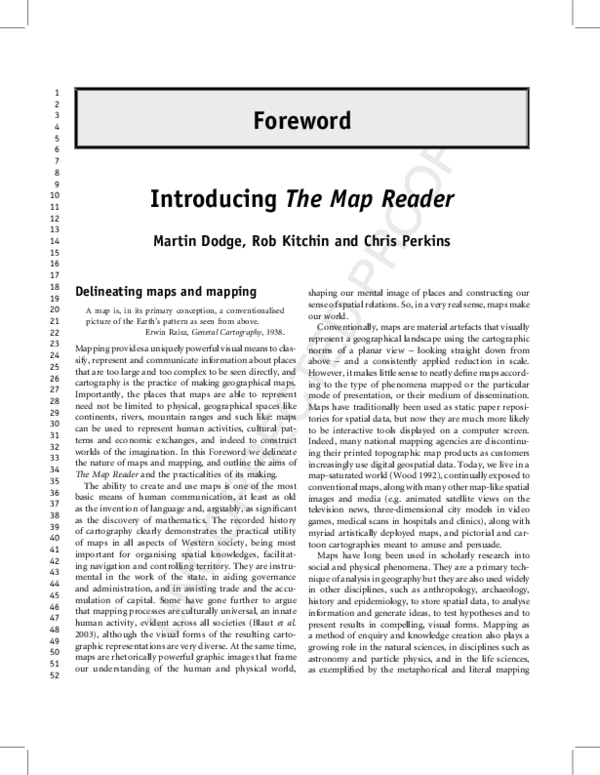 (PDF) Introducing The Map Reader