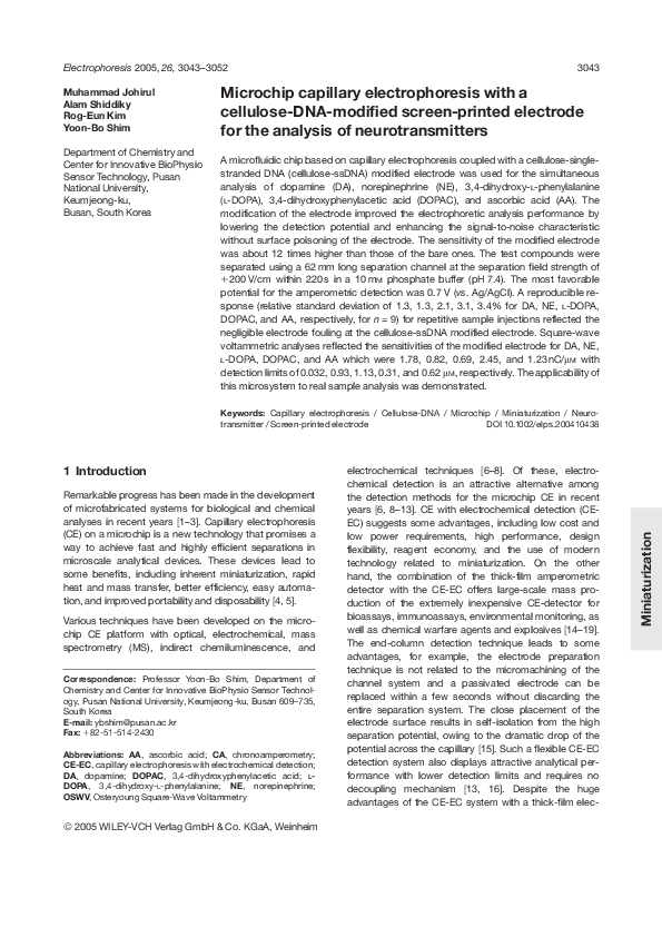 (PDF) Microchip capillary electrophoresis with a cellulose-DNA-modified ...