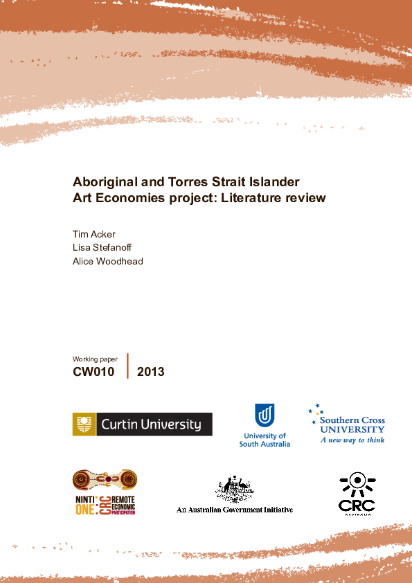 (PDF) Aboriginal and Torres Strait Islander Art Economies project