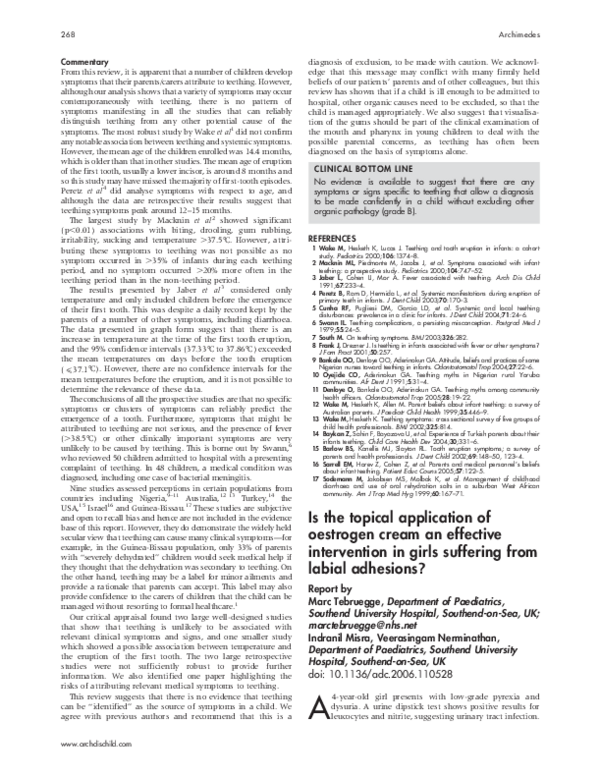 (PDF) Is the topical application of oestrogen cream an effective ...