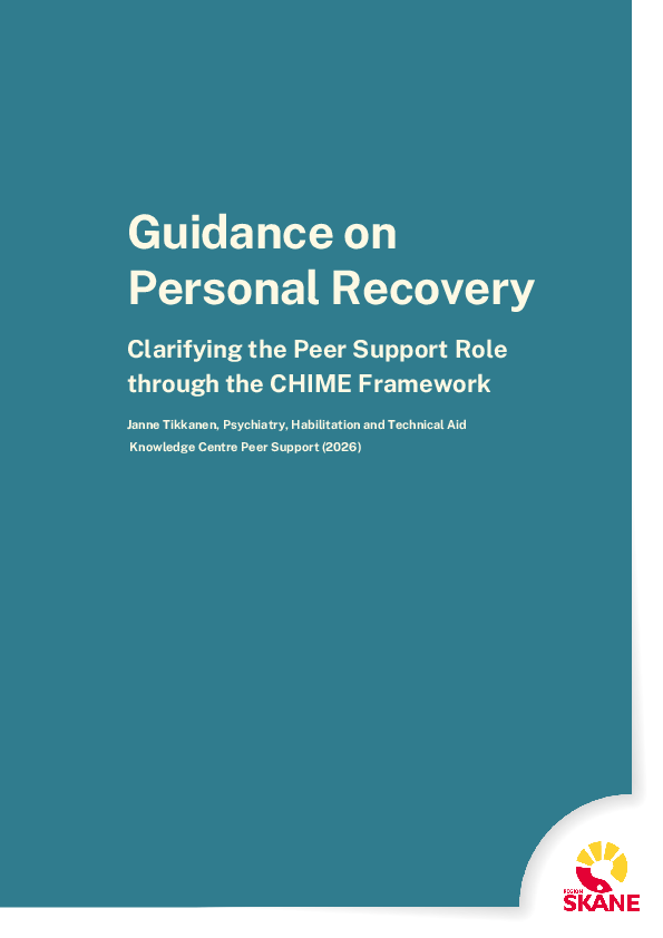 (PDF) Guidance on Personal Recovery - Clarifying the Peer Support Role ...