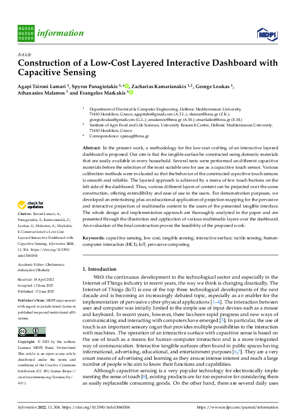 (PDF) Construction of a Low-Cost Layered Interactive Dashboard with ...