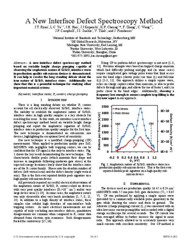 (PDF) A new interface defect spectroscopy method