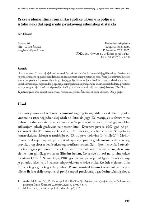 (PDF) Crkve s elementima romanike i gotike u Donjem polju na istoku ...