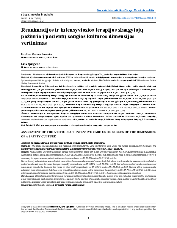 (PDF) Assessment of the Attitude of Intensive Care Units Nurses of the ...