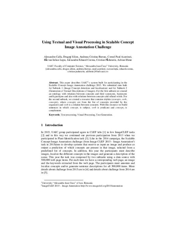 (PDF) Using Textual and Visual Processing in Scalable Concept Image ...
