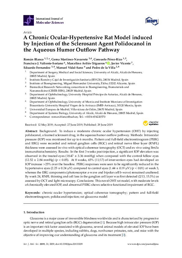 (PDF) A Chronic Ocular-Hypertensive Rat Model induced by Injection of ...