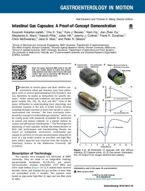 (PDF) Intestinal Gas Capsules: A Proof-of-Concept Demonstration