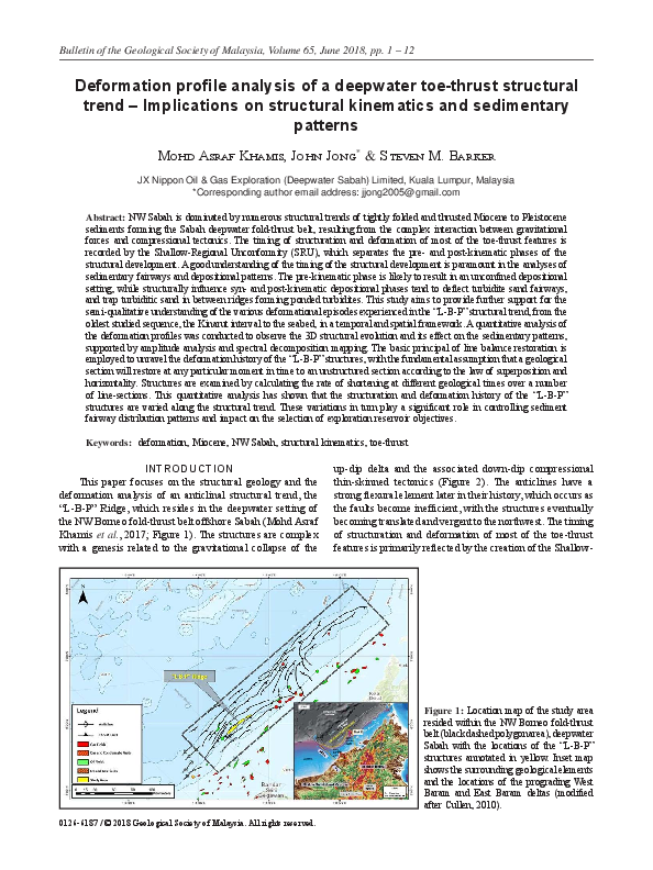 (PDF) Deformation profile analysis of a deepwater toe-thrust structural ...