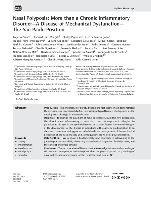 (PDF) Nasal Polyposis: More than a Chronic Inflammatory Disorder—A ...