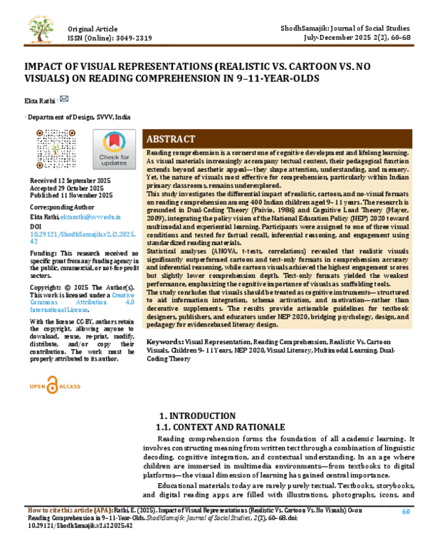 (PDF) IMPACT OF VISUAL REPRESENTATIONS (REALISTIC VS. CARTOON VS. NO ...
