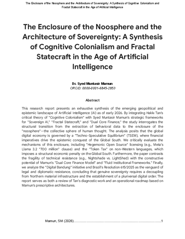(PDF) The Enclosure of the Noosphere and the Architecture of ...