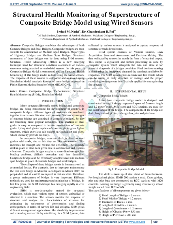 (PDF) Structural Health Monitoring of Superstructure of Composite ...