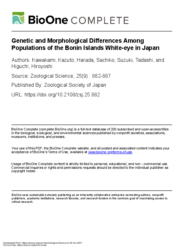 (PDF) Genetic and Morphological Differences Among Populations of the ...