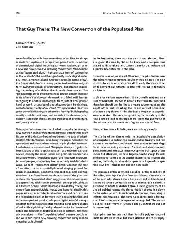 (PDF) That Guy There: The New Convention of the Populated Plan