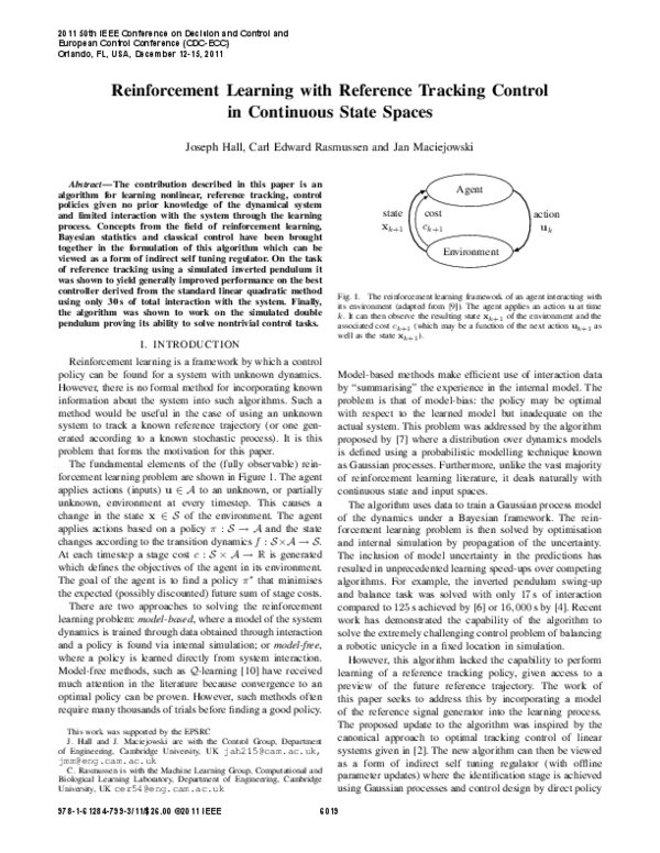(PDF) Reinforcement learning with reference tracking control in ...