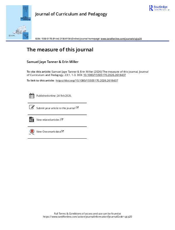 (PDF) The measure of this journal