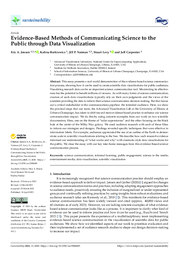 (PDF) Evidence-Based Methods of Communicating Science to the Public ...