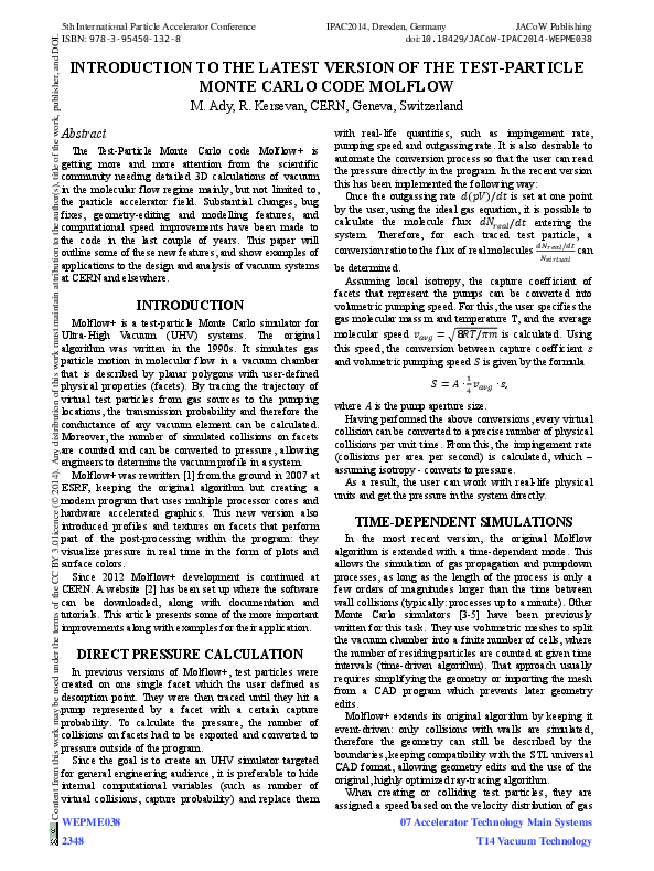 (PDF) Introduction to the Latest Version of the Test-particle Monte ...