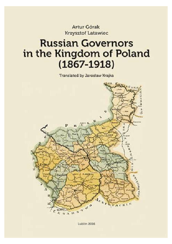 (PDF) Russian Governors in the Kingdom of Poland (1867-1918)