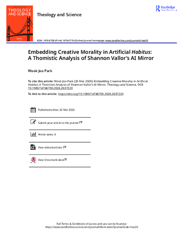 (PDF) Embedding Creative Morality in Artificial Habitus: A Thomistic ...
