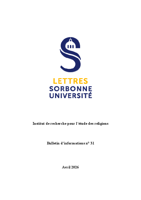 (PDF) Bulletin d'informations de l'IRER - Avril 2026