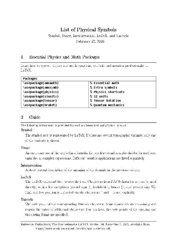 (PDF) DAFTAR SIMBOL DALAM RUMUS FISIKA (List of Physical Symbols).