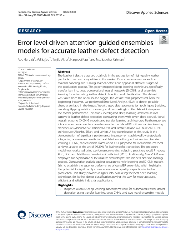 (PDF) Error level driven attention guided ensembles models for accurate ...