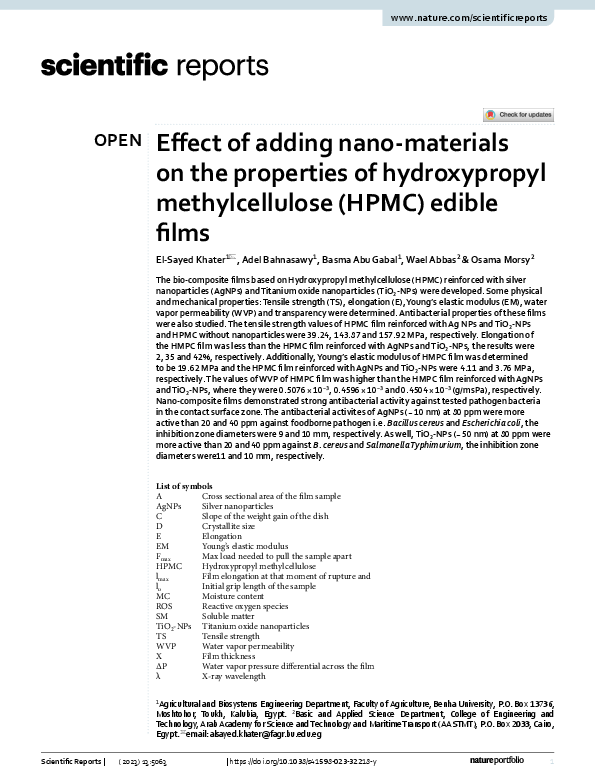 (PDF) Effect of adding nano-materials on the properties of ...