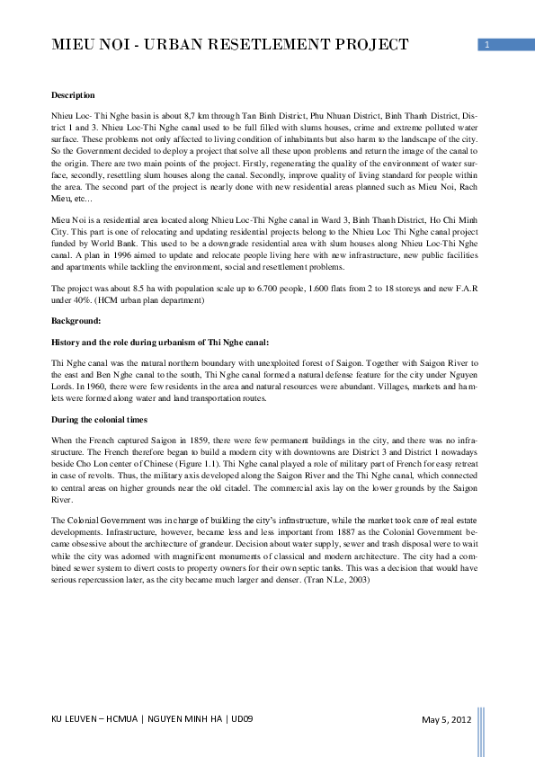 (PDF) Post - colonial urbanism along Nhieu Loc-Thi Nghe canal and new ...