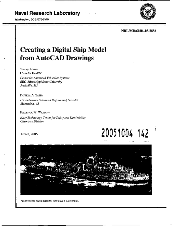 (PDF) Creating a Digital Ship Model from AutoCAD Drawing