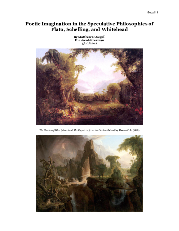 (PDF) Poetic Imagination in the Speculative Philosophies of Plato ...