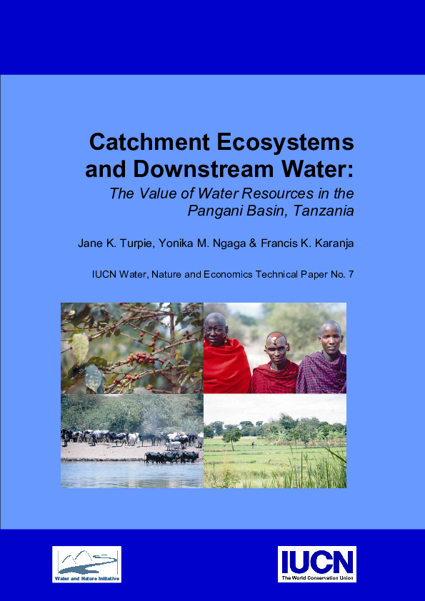 (PDF) Catchment Ecosystems and Downstream Water: The Value of Water ...