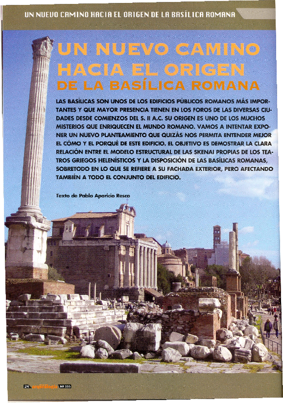 (PDF) Un nuevo camino hacia el origen de la Basílica Romana