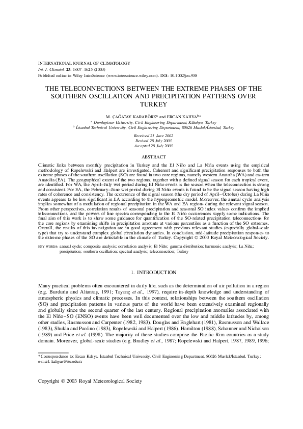 (PDF) Streamflow Regionalization: Case Study of Turkey