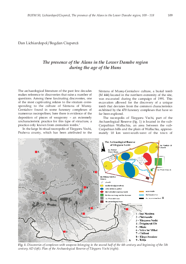 (PDF) The presence of the Alans in the Lower Danube region during the ...