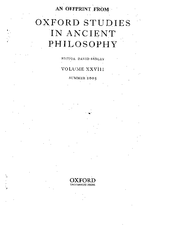 (PDF) What is Aristotle’s “Third Man” Argument Against the Forms?