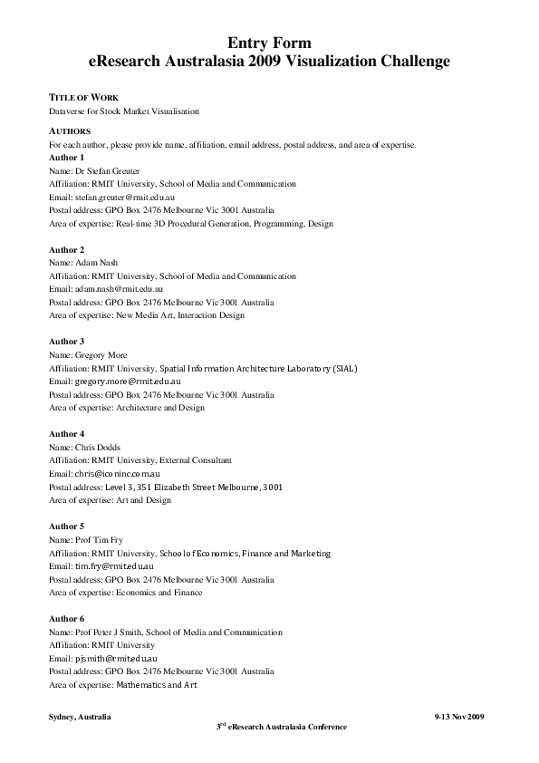 (PDF) Dataverse for Stock Market Visualisation: Visualization Challenge ...