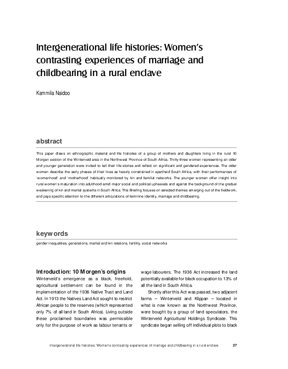 (PDF) Intergenerational Relationships