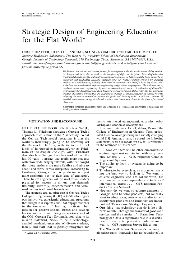 (PDF) Ijee Flatworld