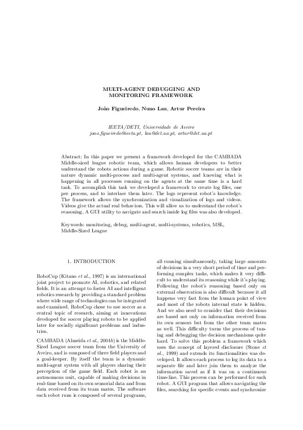 (PDF) Multi-Agent Debugging and Monitoring Framework