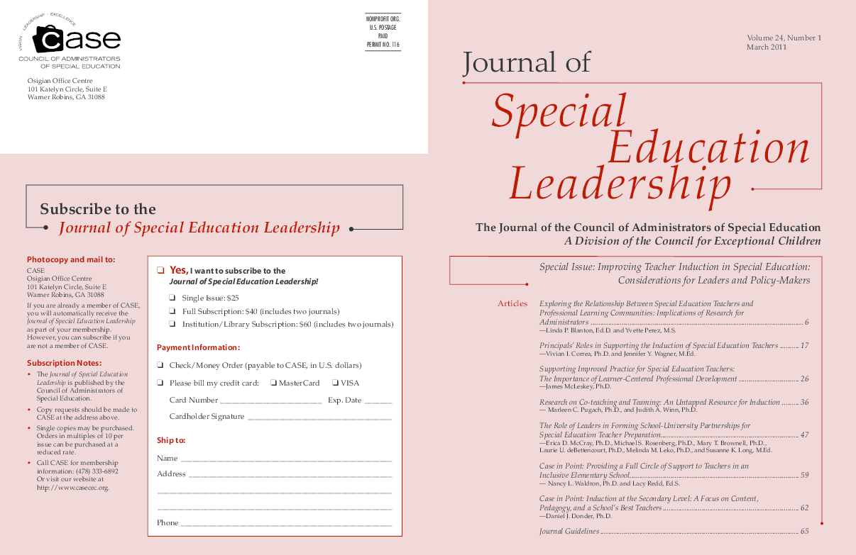 (PDF) Supporting improved practice for special education teachers: The ...