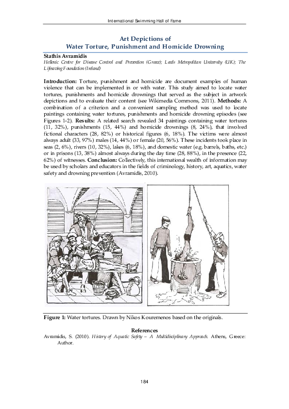 (PDF) Depictions of Water Torture, Punishment and Homicide Drowning in Art