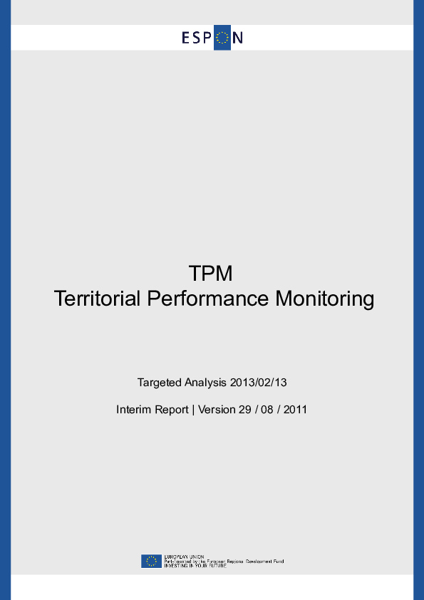 (PDF) TPM Territorial Performance Monitoring-Interim Report