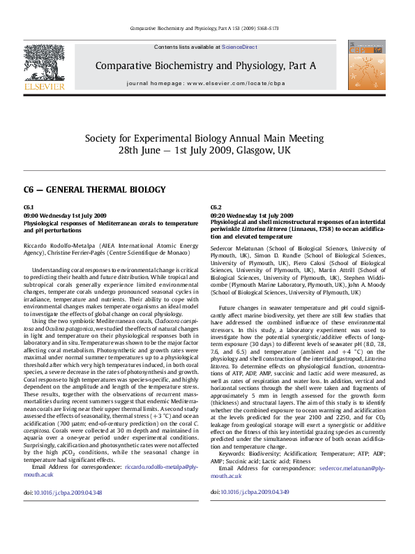 (PDF) Thermal biology of the interstitial polychaete species ...