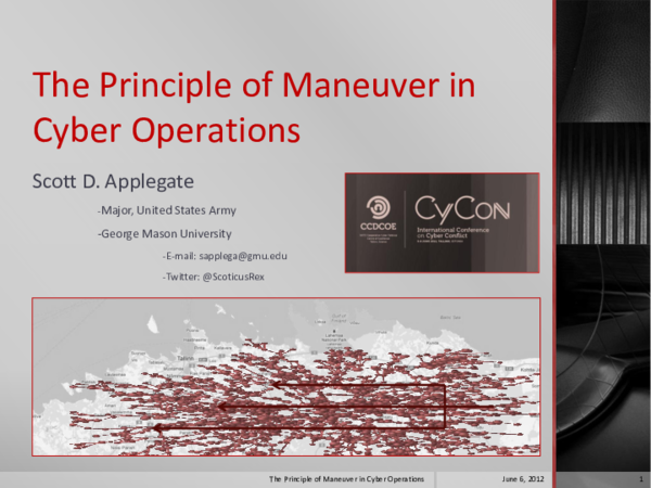 (PDF) The Principle of Maneuver in Cyber Operations
