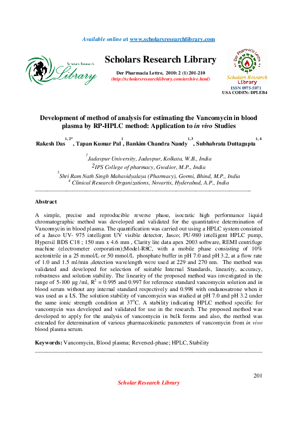 (PDF) Scholars Research Library