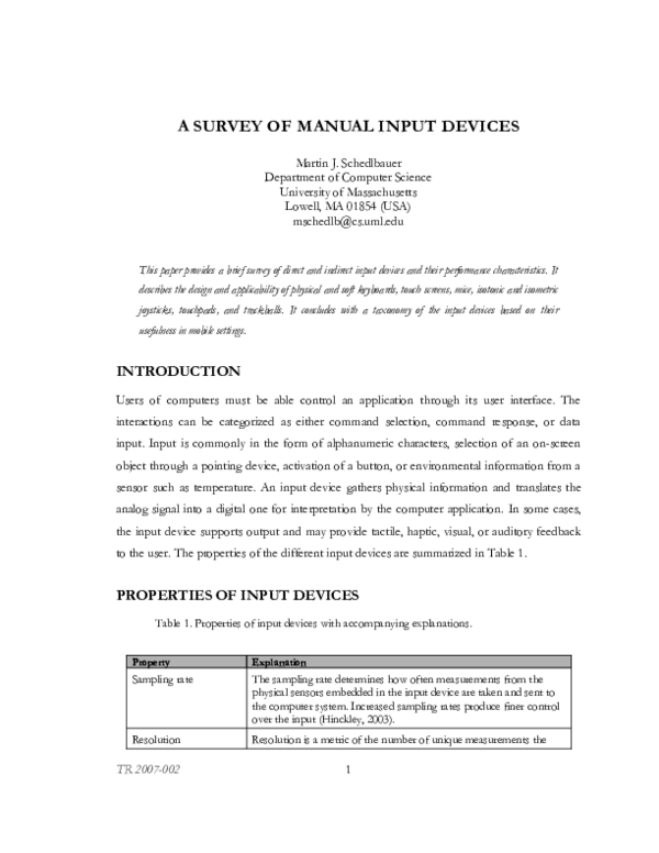 (DOC) Input and Output Devices | turab ali khan - Academia.edu