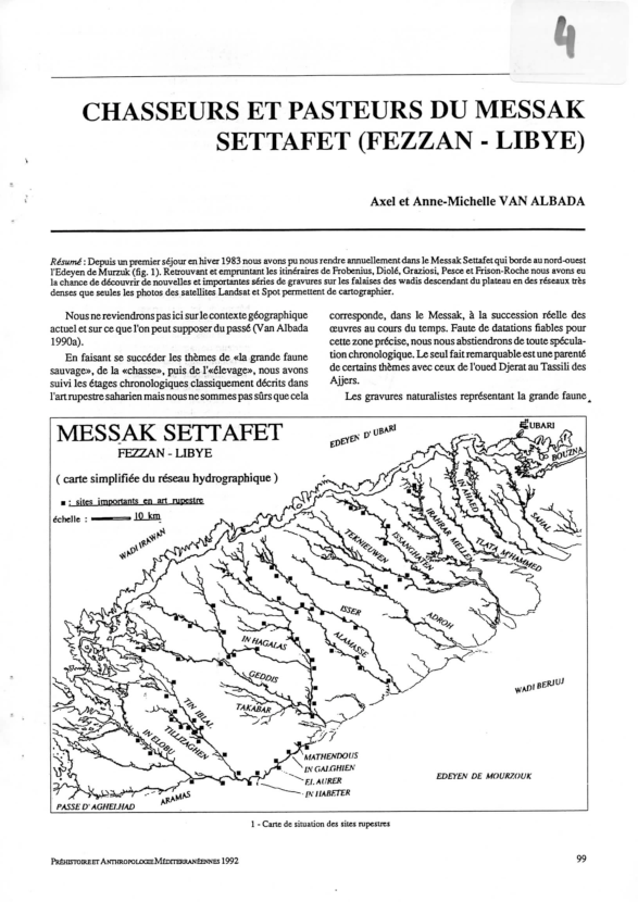 (PDF) Chasseurs et pasteurs du Messak Settafet (Fezzan-Libye)