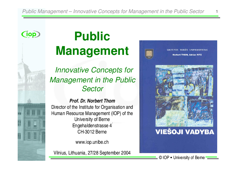 (PDF) New public management